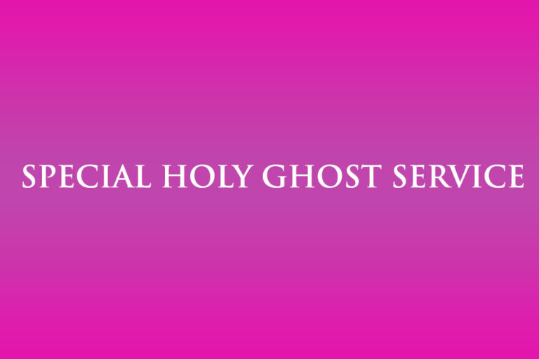 Special Holy Ghost Service – North America Operations, RCCG
