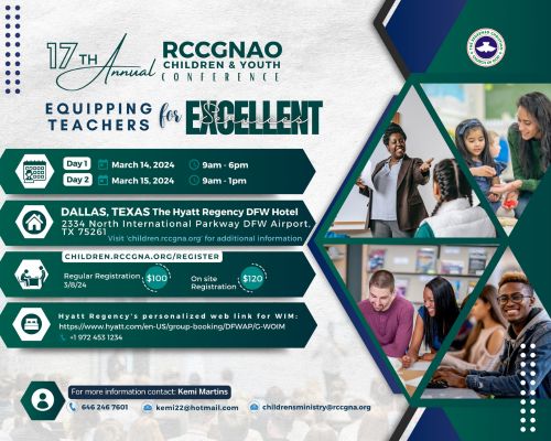 Children & Youth Teachers Conference – North America Operations, RCCG