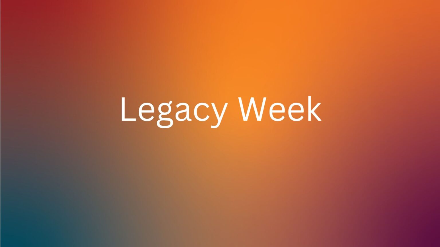 Legacy week – North America Operations, RCCG