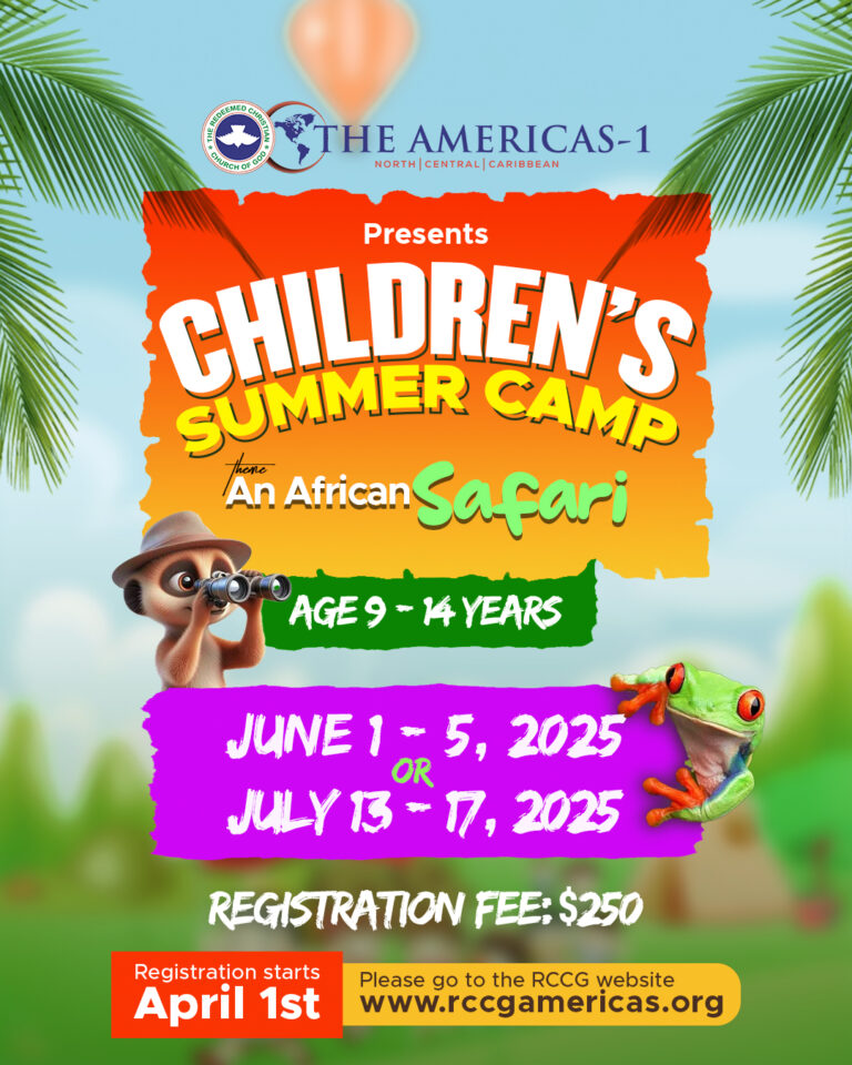 Children Summer Camp – North America Operations, RCCG
